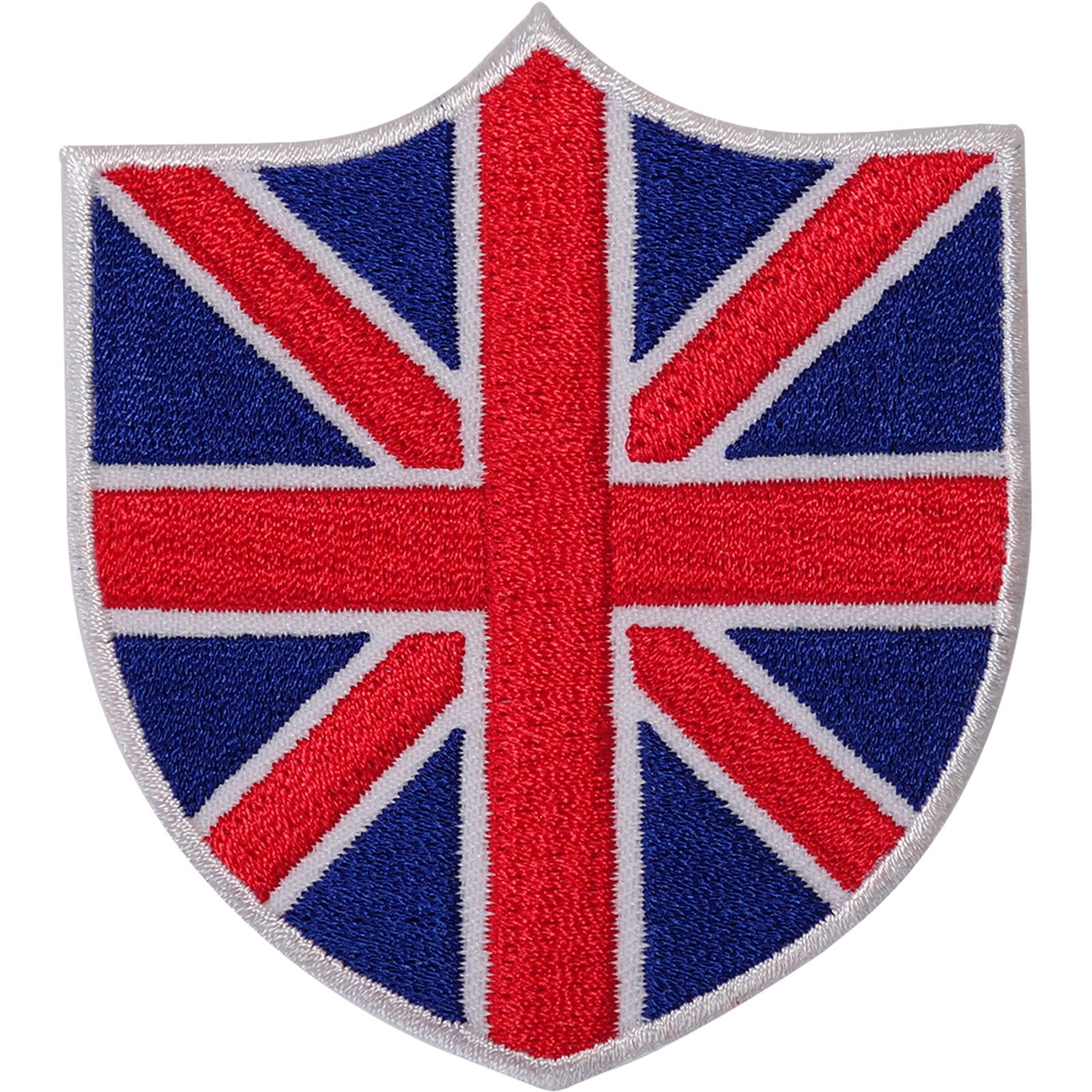 UK Flag Embroidered Iron Sew On Shield Patch Union Jack British ...
