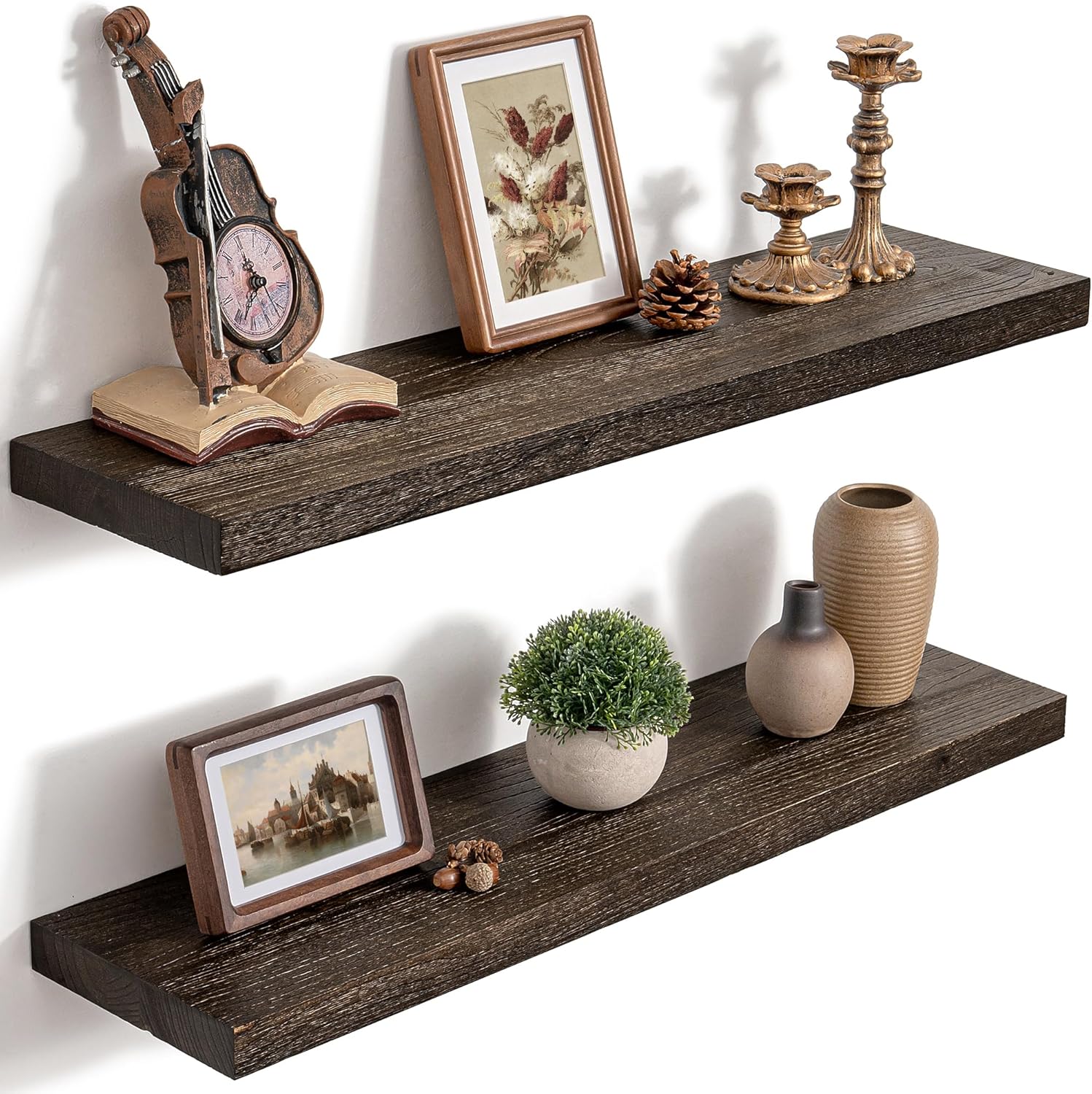 Amazon.com: 30 Inch Floating Shelves for Wall, 8"D High End Solid ...