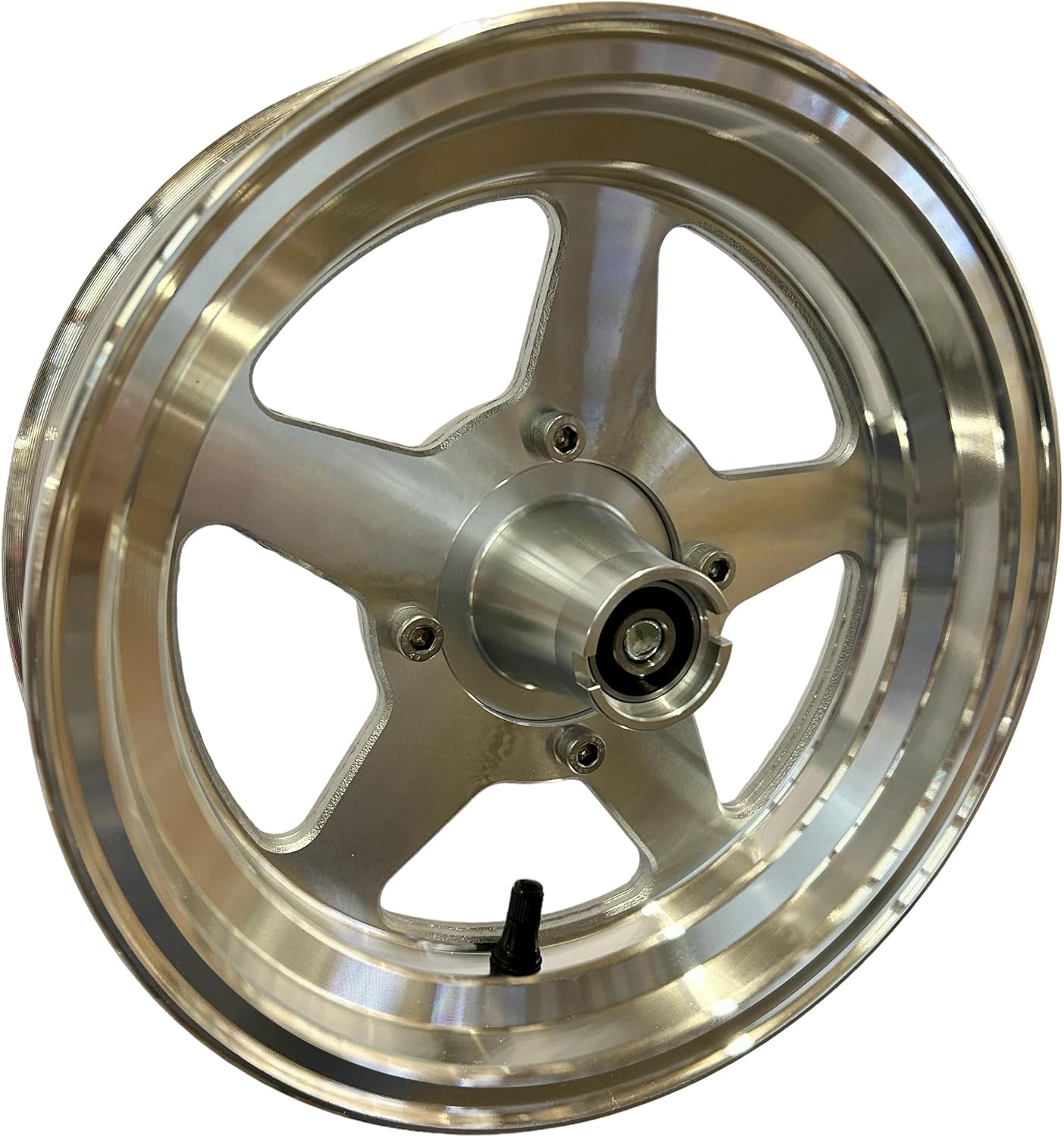 Amazon.com : 10 Inch Aluminum Mini Bike Wheel. Machined. : Sports ...