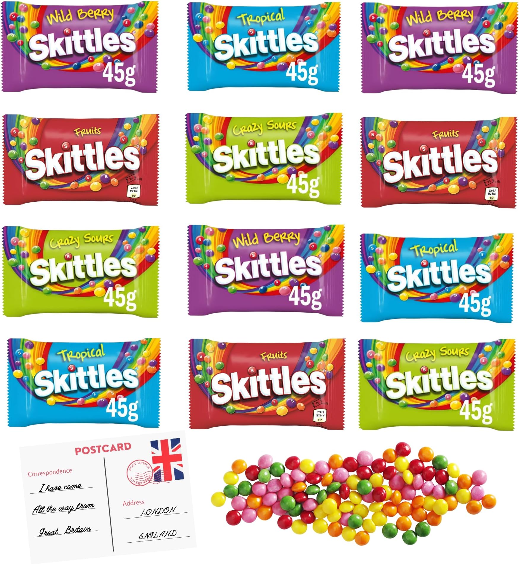 Amazon.com : Skittles Fruits Chewies - No Shell! 152g : Everything Else