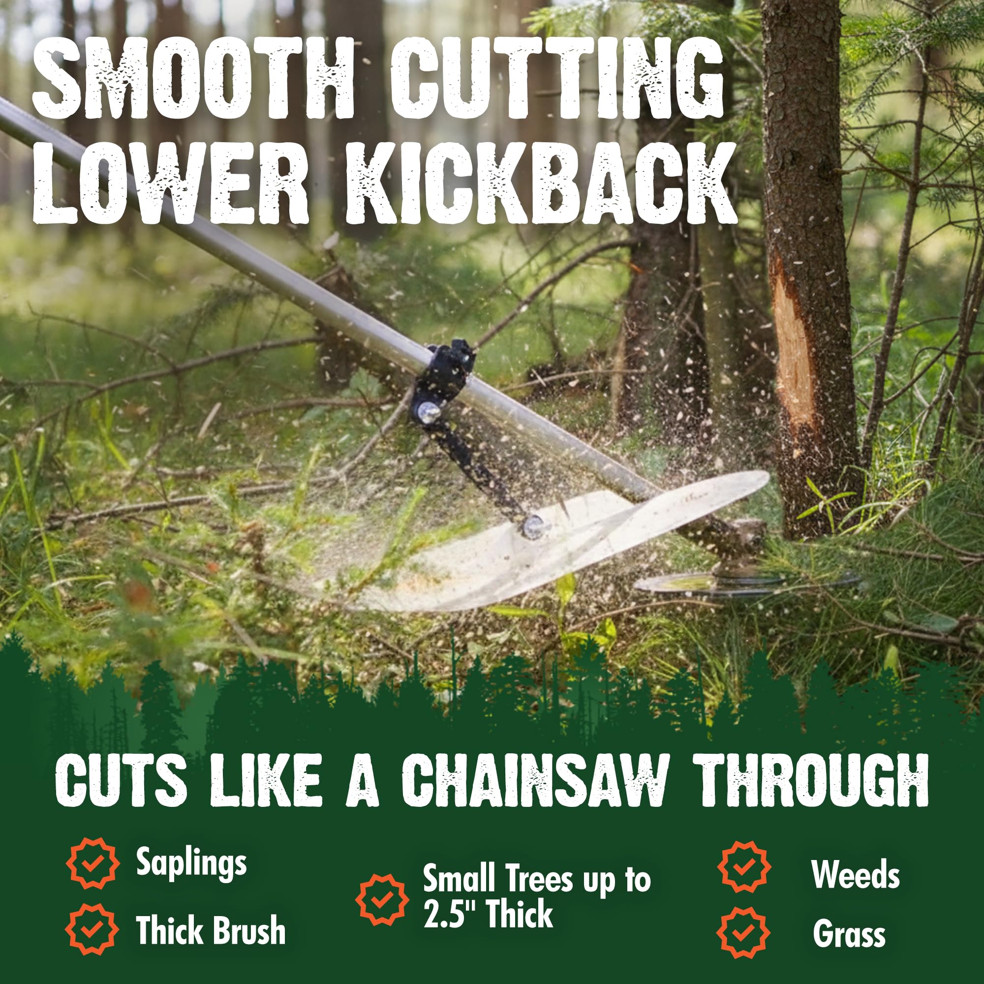 Snapklik.com : Chain Loop Brush Cutter Blade - 8in X 16 Teeth Low ...