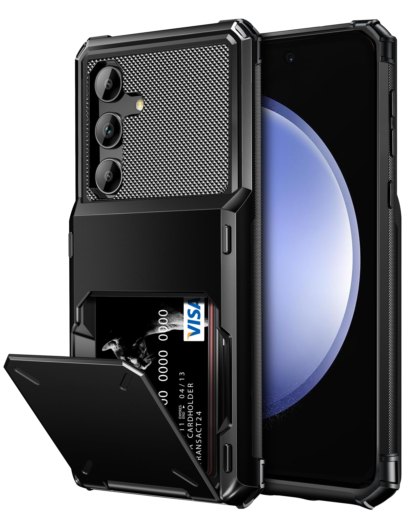 Amazon.com: Vofolen for Samsung Galaxy S23 FE Wallet Case with Card Holder, 4-Card Dual Layer ...