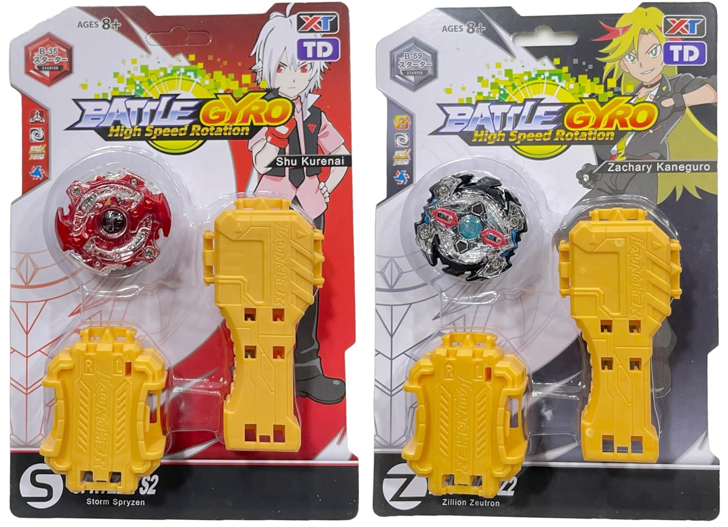 Buy AZAD57 Spinner Series Storm Spryzen S2 B-35 and Zillion Zeutron Z2 ...