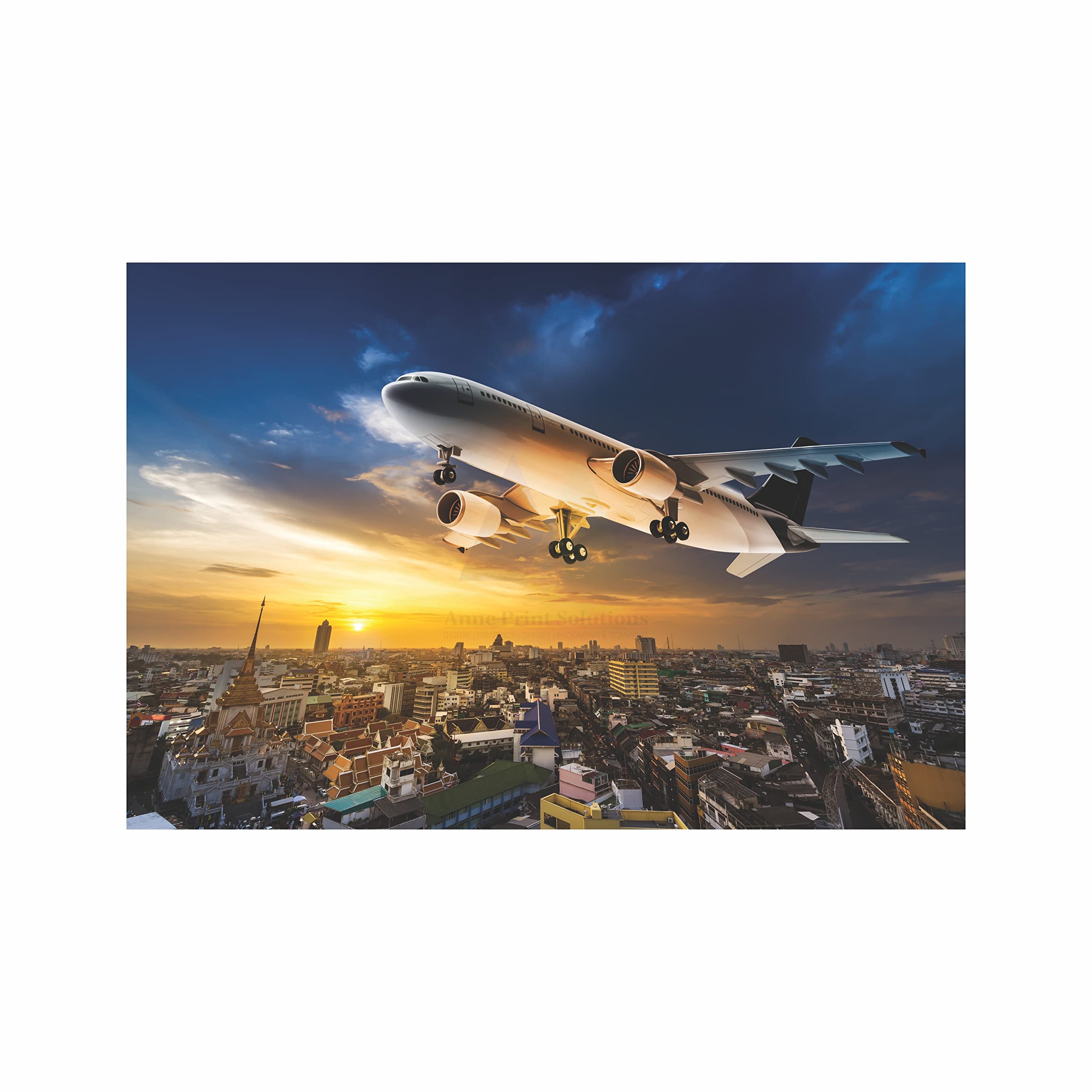Anne Print Solutions® Airplane Aircraft Poster For Travel & Tourism ...