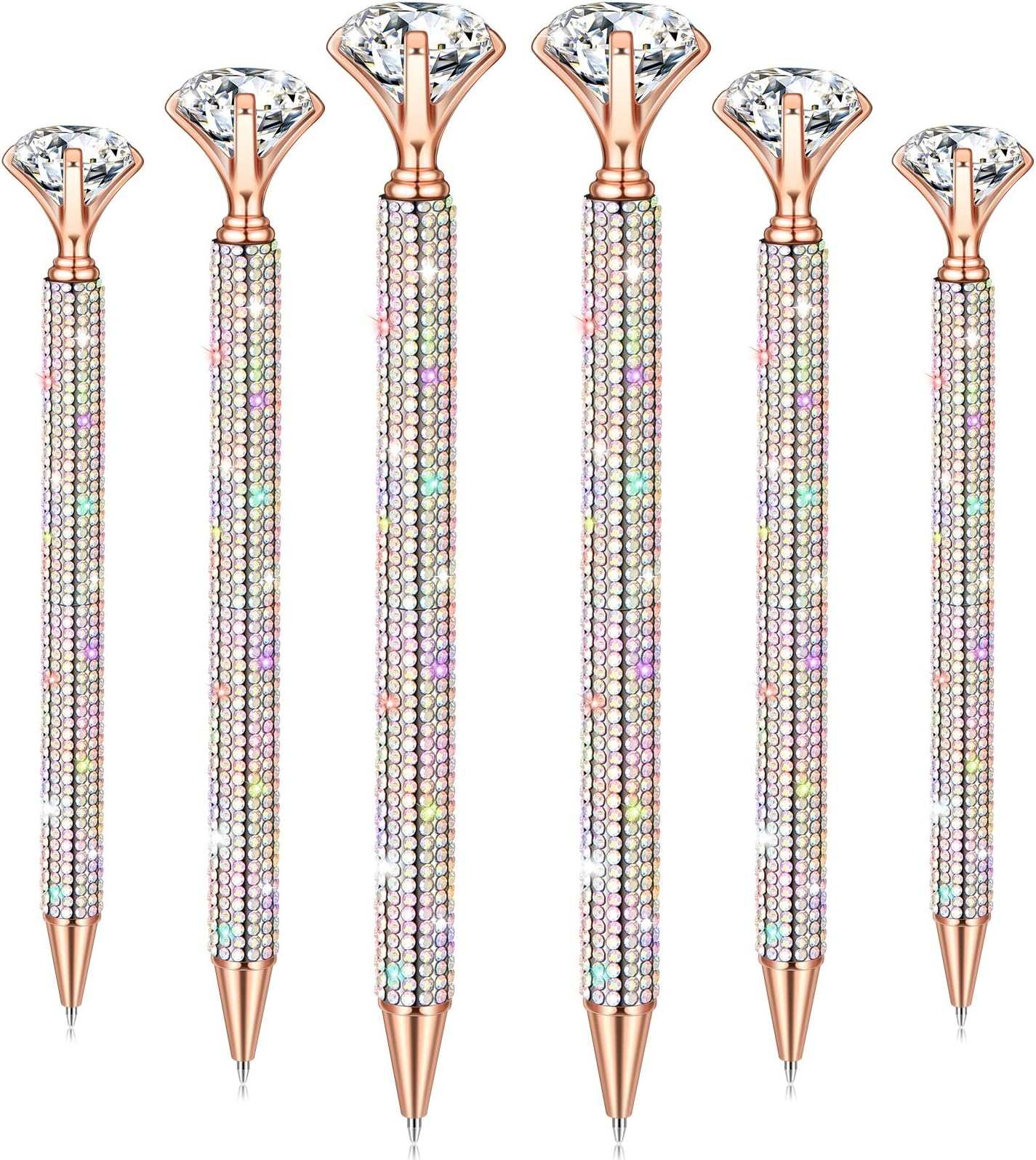 Amazon.com : CREVENT 4-Count Pretty Bling Diamond Crystal Ballpoint ...