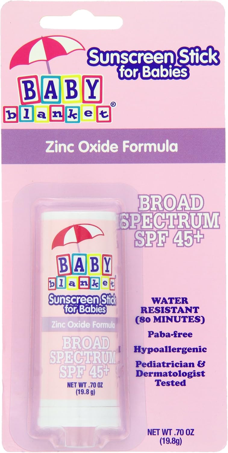 Amazon.com: Baby Blanket Sunscreen Stick, SPF 45, 0.7 Ounce Stick : Baby