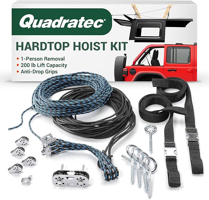 Amazon.com: Quadratec 4-Point Hardtop Hoist System - Compatible with ...