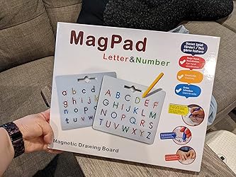 Amazon.com: Magnetic Letters Practicing Board,Tracing ABC Alphabet ...