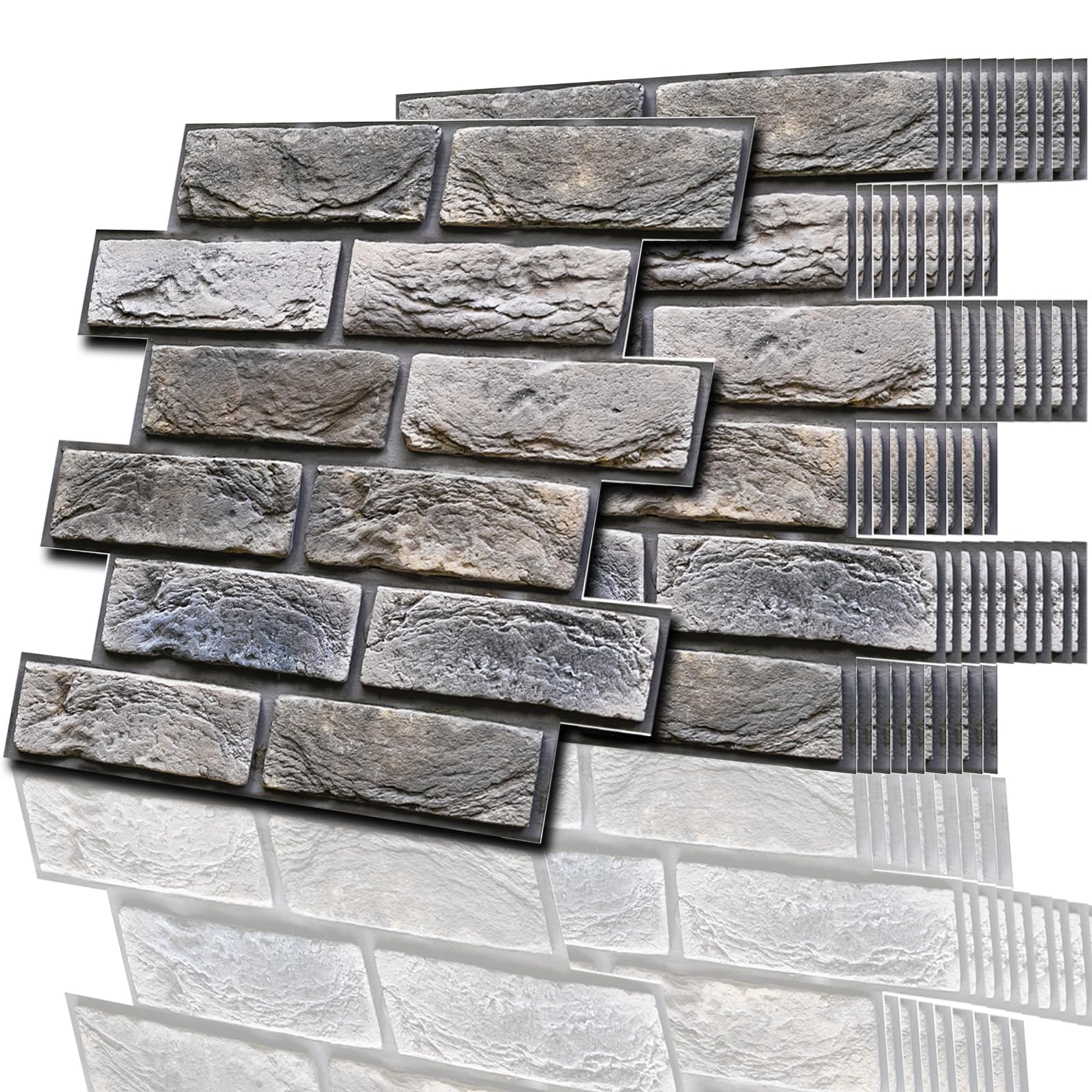 Amazon.com: 10PCS 3D Wall Panels, 3D Wallpaper Stick and Peel, 11.8in ...