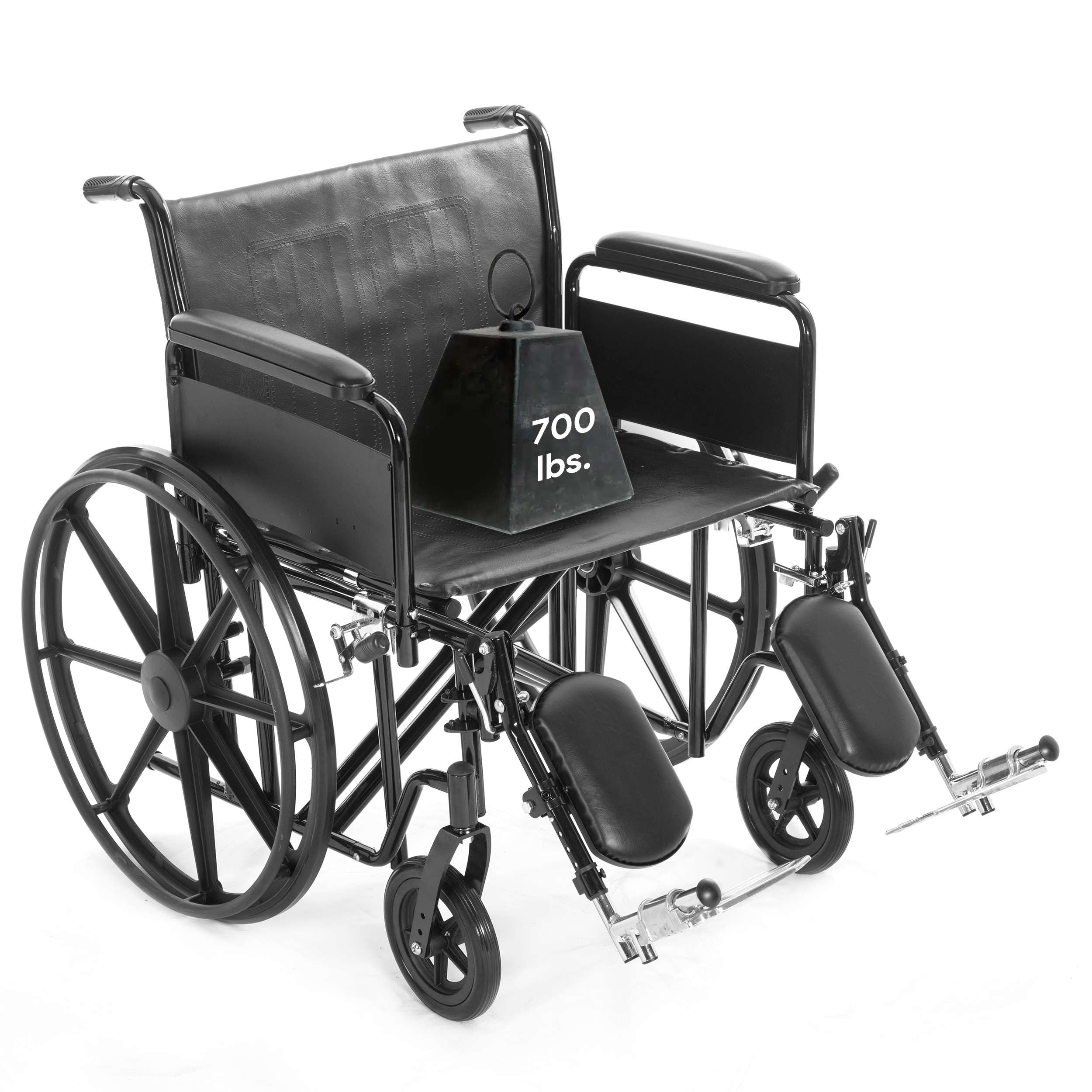 Amazon.com: 30" Heavy Duty Bariatric Wheelchair for Adults - Black ...
