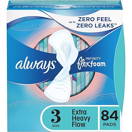 Amazon.com: Always Infinity Feminine Pads For Women, Size 4 Overnight ...