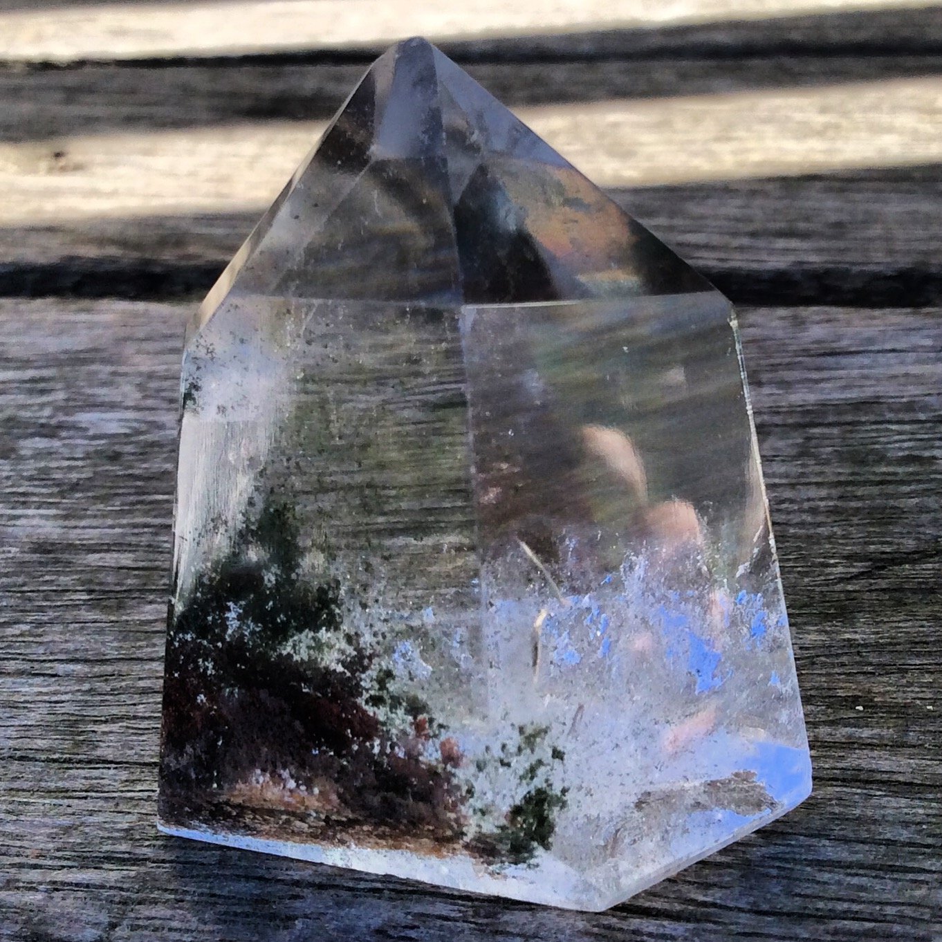 Amazon.com: Exquisite Brazilian Quartz Crystal Specimen With Green ...