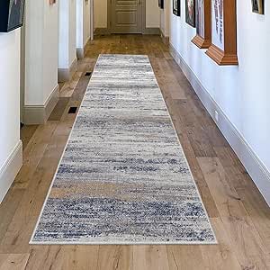 Amazon.com: KOZYFLY Modern Abstract Washable Rug Runner 2.6x10 Hallway ...