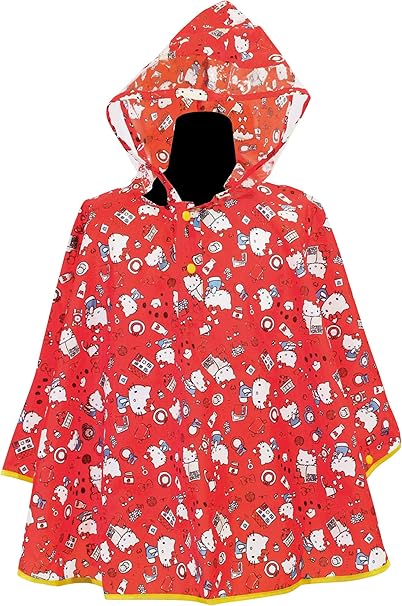 Character rain Poncho Hello Kitty Life : Amazon.co.uk: Clothing