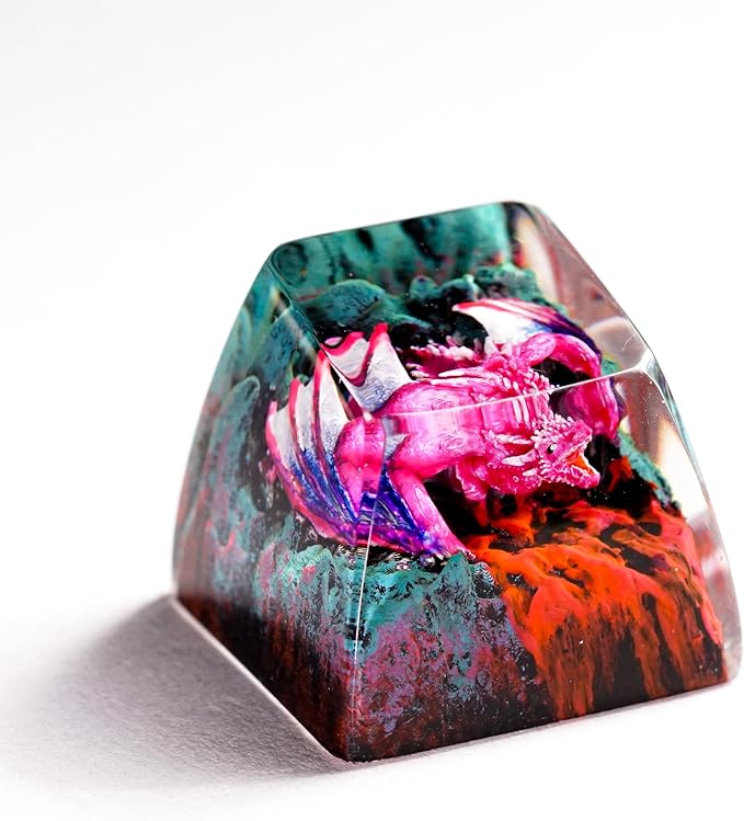 Amazon.com: DATKEY Dragon Resin OEM SA Profile Key Cap, Dragon keycap ...