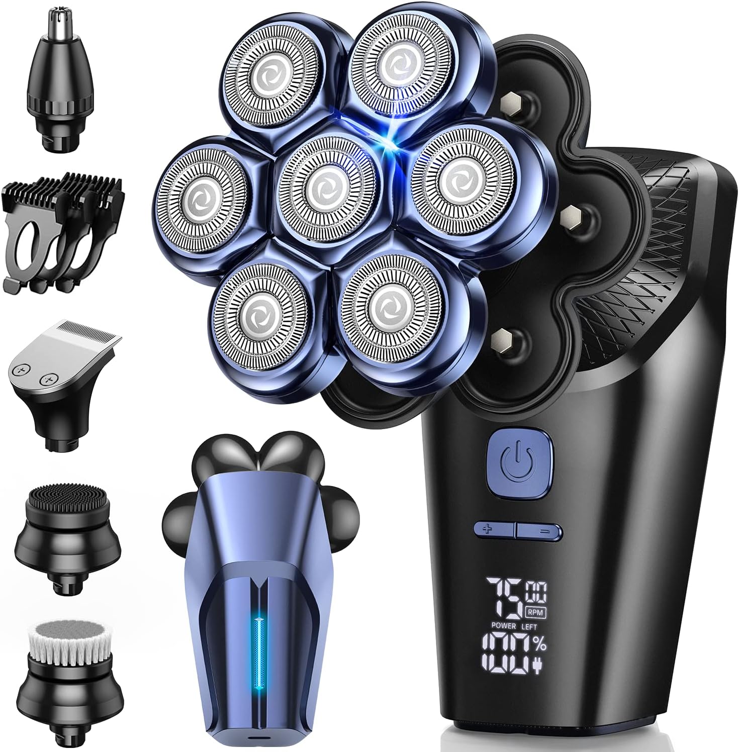 Amazon.com: Head Shavers for Bald Men, 7D Magnetic Floating Head Shaver ...