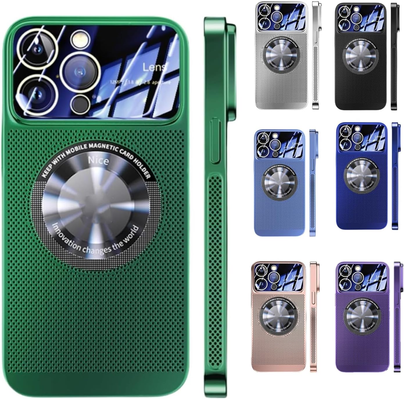 Amazon.com: LinZong Electroplating Heat Dissipation Phone Case for ...