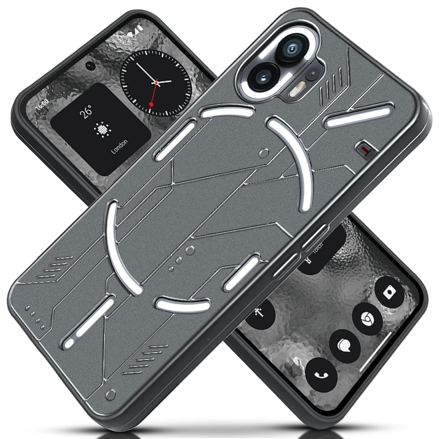 Mr. Case Soft Silicone Back Case Cover for Nothing Phone 2 | Camera ...