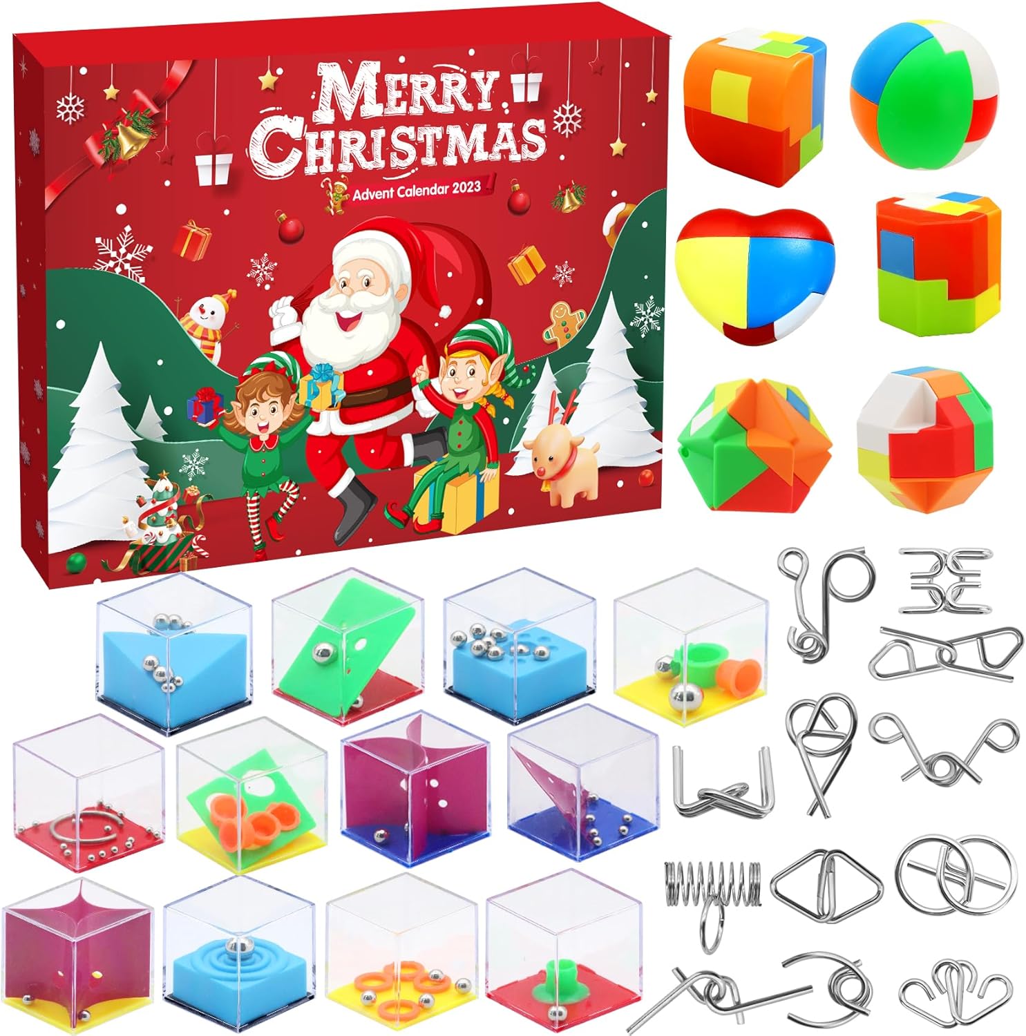 Amazon.com: Advent Calendar 2023, 24 Days Christmas Countdown Calendars ...