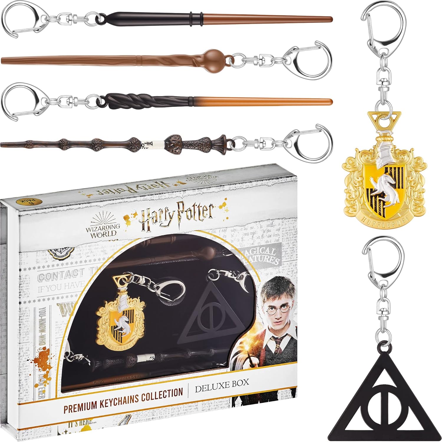 Harry Potter Keychains 6 Pc. Set – Includes Minerva McGonagall, Remus ...