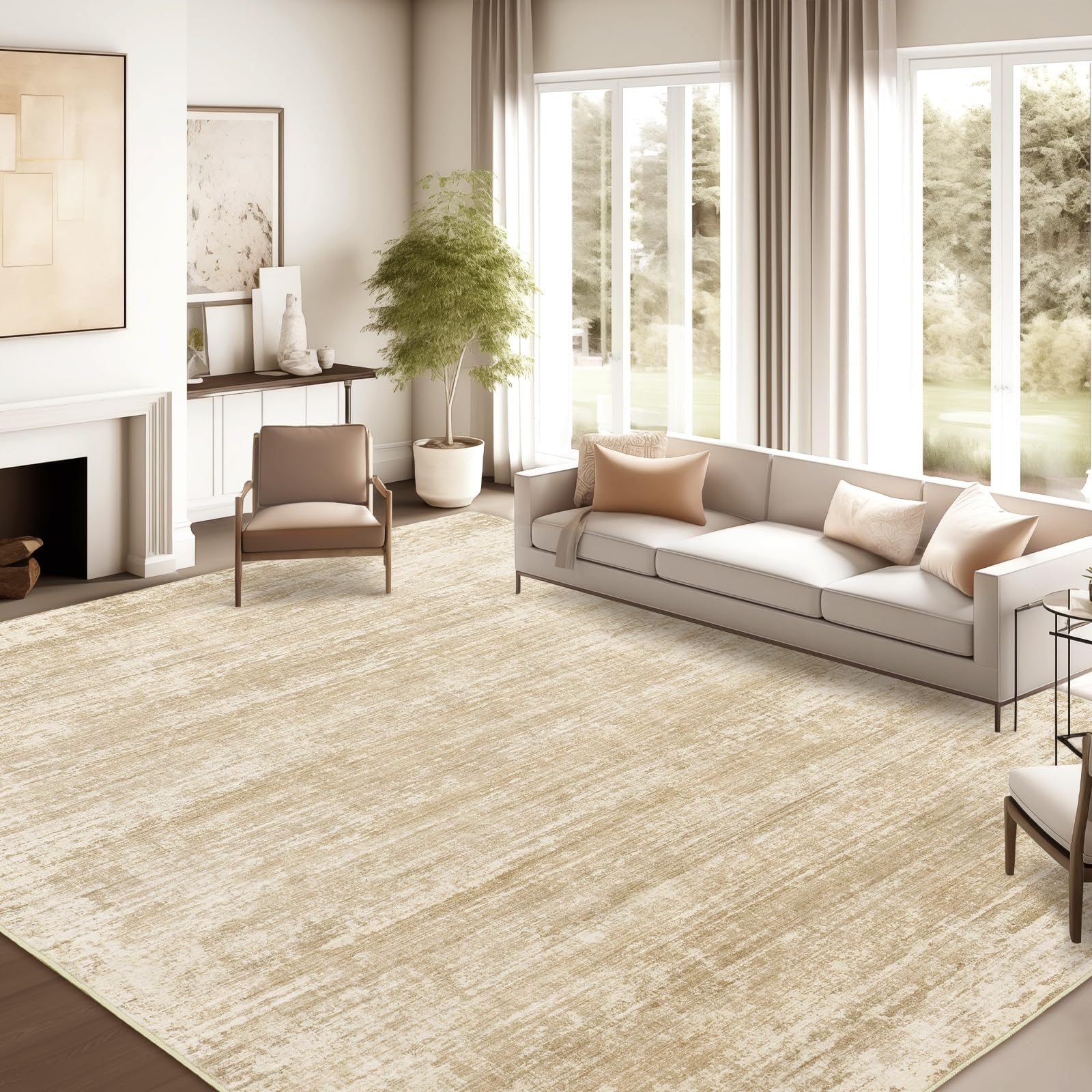 Amazon.com: vivorug 8x10 Area Rugs, Stain Resistant Washable Rug for ...