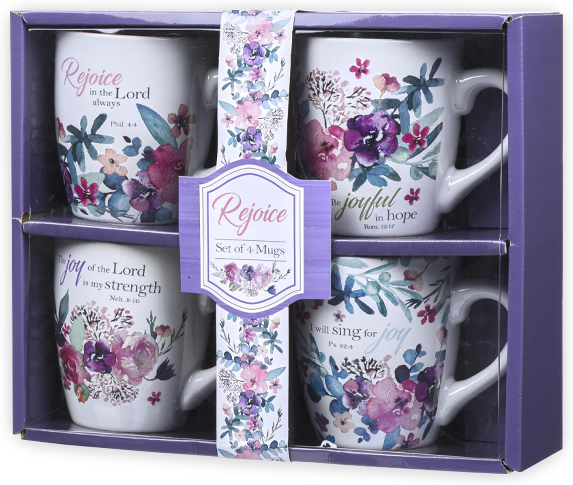 Amazon.com: Christian Art Gifts Ceramic Coffee or Tea Mug Set for Women ...