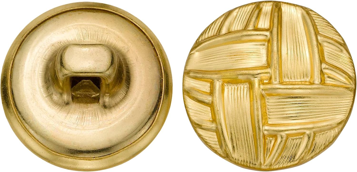 Amazon.com: C&C Metal Products 5135 Ribbon Weave Metal Button, Size 24 ...