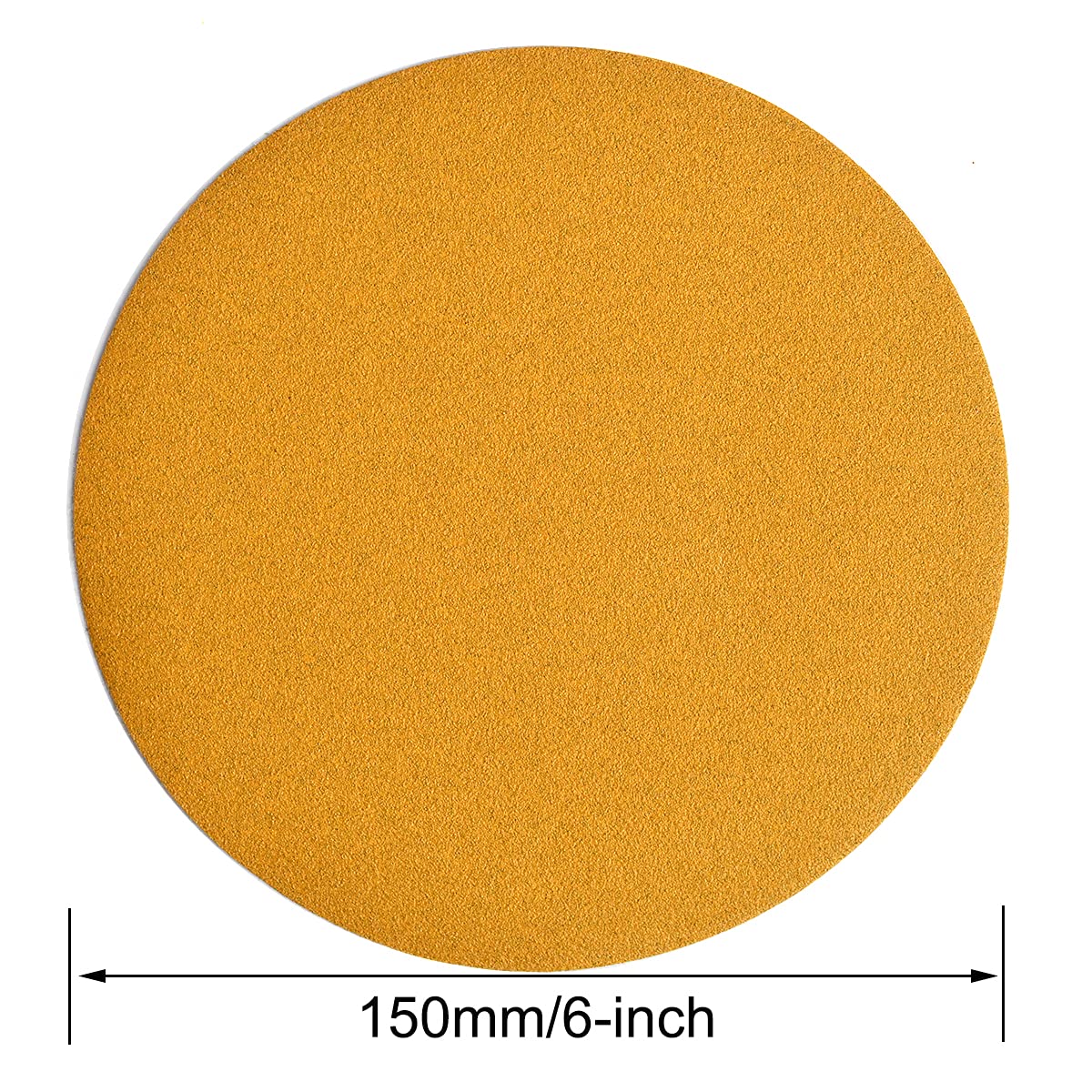 Snapklik.com : Aiyard 6-Inch No-Hole Hook And Loop Sanding Discs 150-Grit
