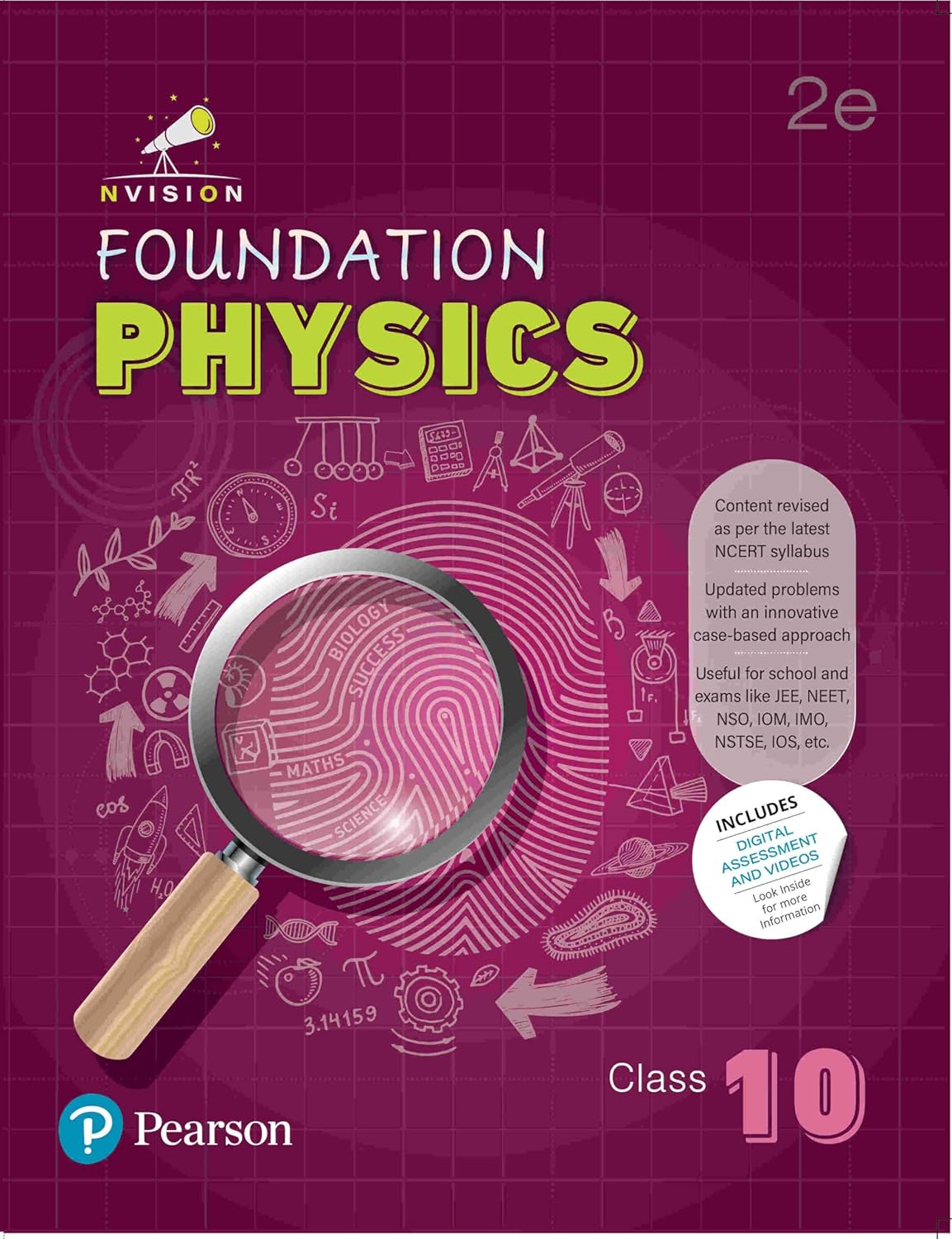 Buy Pearson Nvision Foundation'2025 Physics Class 10, | Content Revised ...
