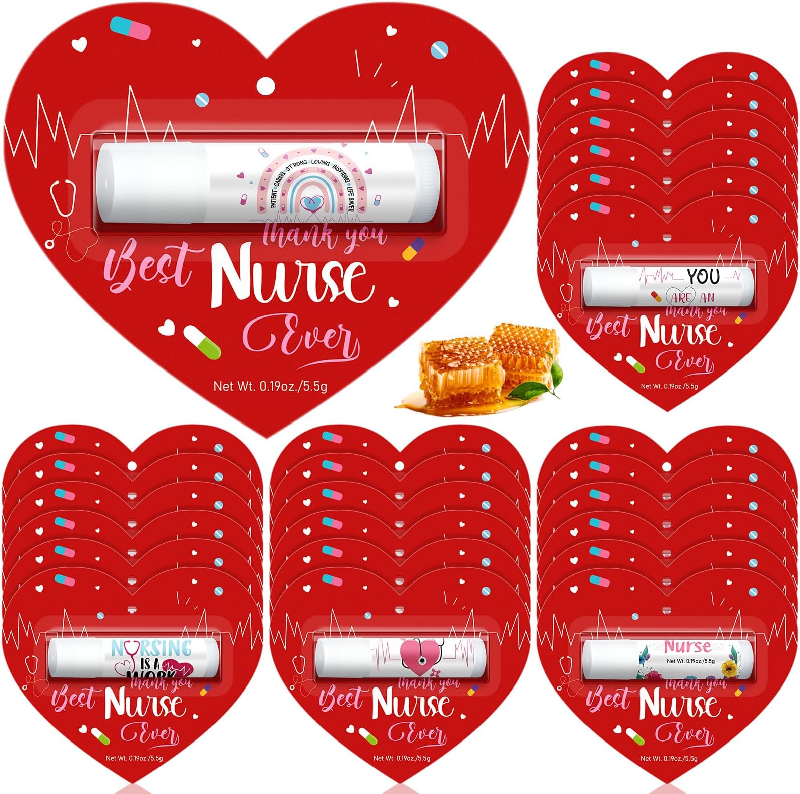 Amazon.com : Sacubee 30 Pack Thank You Gift Lip Balm Bulk Bridal Shower ...