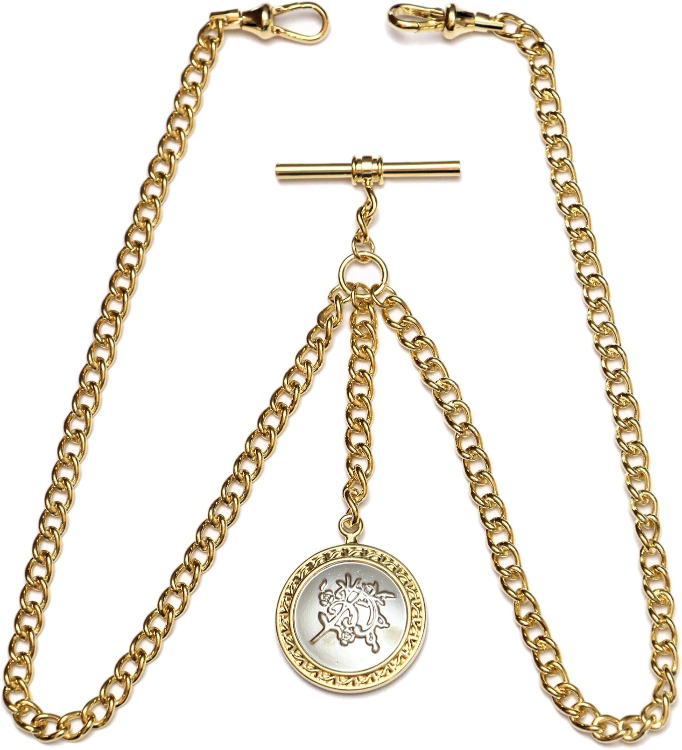 Amazon.com: Magnoli Clothiers Victorian Prince Albert Watch Fob Chain ...