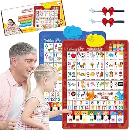Amazon.com: 2025 New Talking Wall Chart for Kids – English & Spanish ...