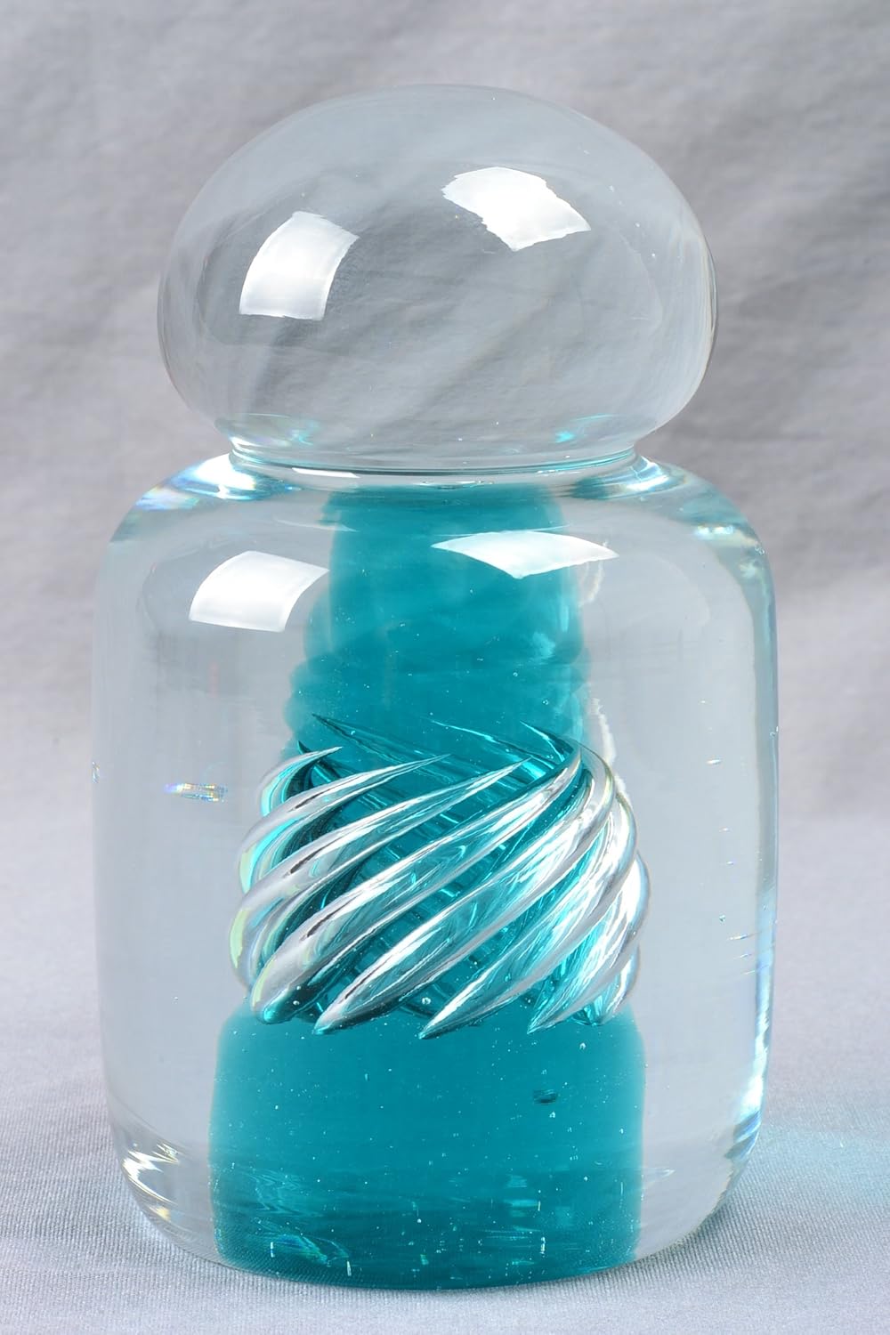 Amazon.com: Blenko Glass Paperweight, 1970 Art Glass Swirl Paperweight ...