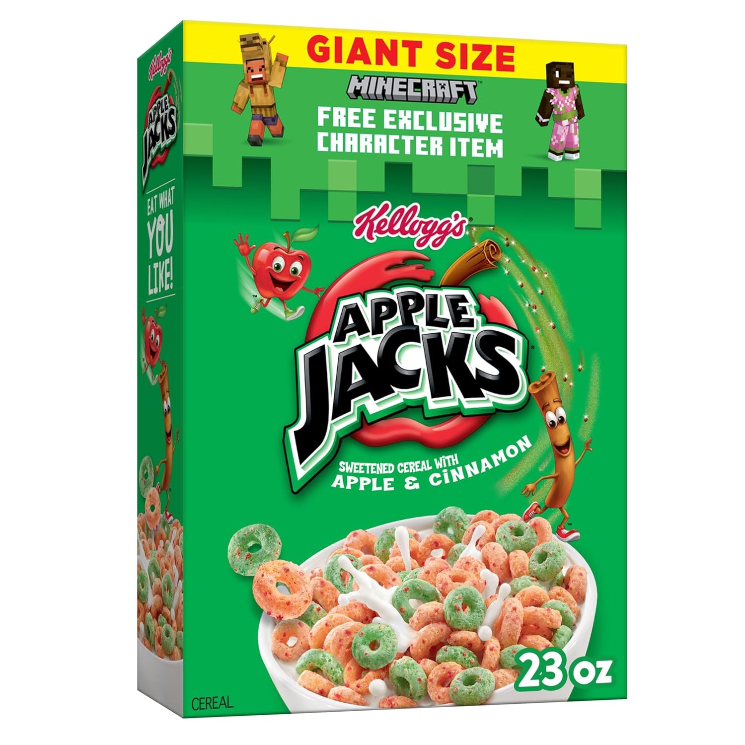 Amazon.com: Kellogg’s Apple Jacks Breakfast Cereal, Kids Snacks, Family ...