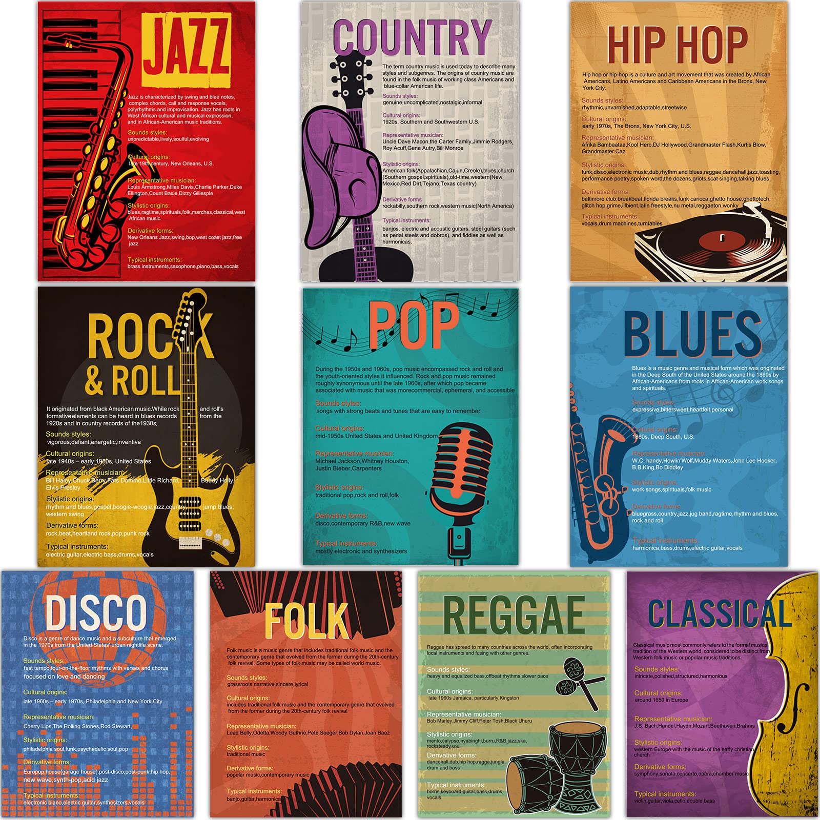 Buy Music Genre S Music Bulletin Board Set Music S For Classroom buy-music-genre-s-music-bulletin-board-set-music-s-for-classroom