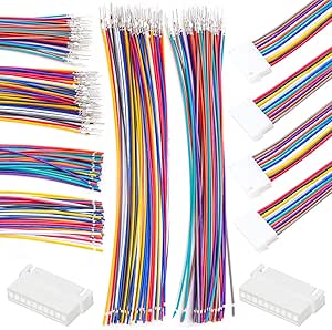 Amazon.com: Kidisoii XH 2.54mm JST Female Connector with 22AWG Pre-Crimped Wire,JST XHP-10,2/3/4 ...