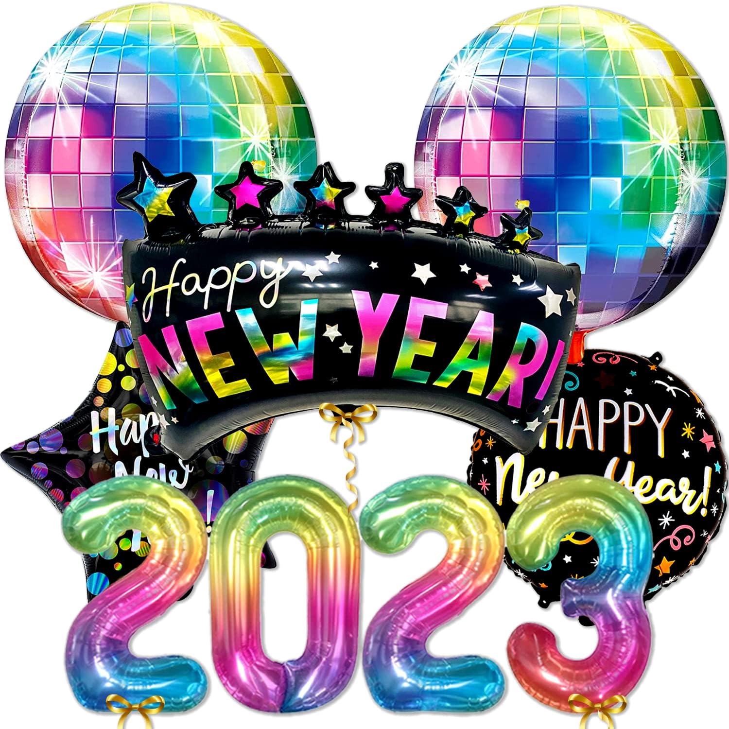 Amazon.com: New Years Balloons, Happy New Year Balloons, Colorful New ...