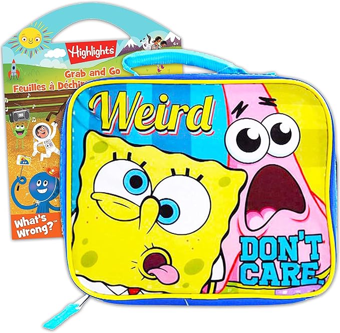 Amazon.com: Spongebob Squarepants Lunch Box Insulated Kit for Boys ...