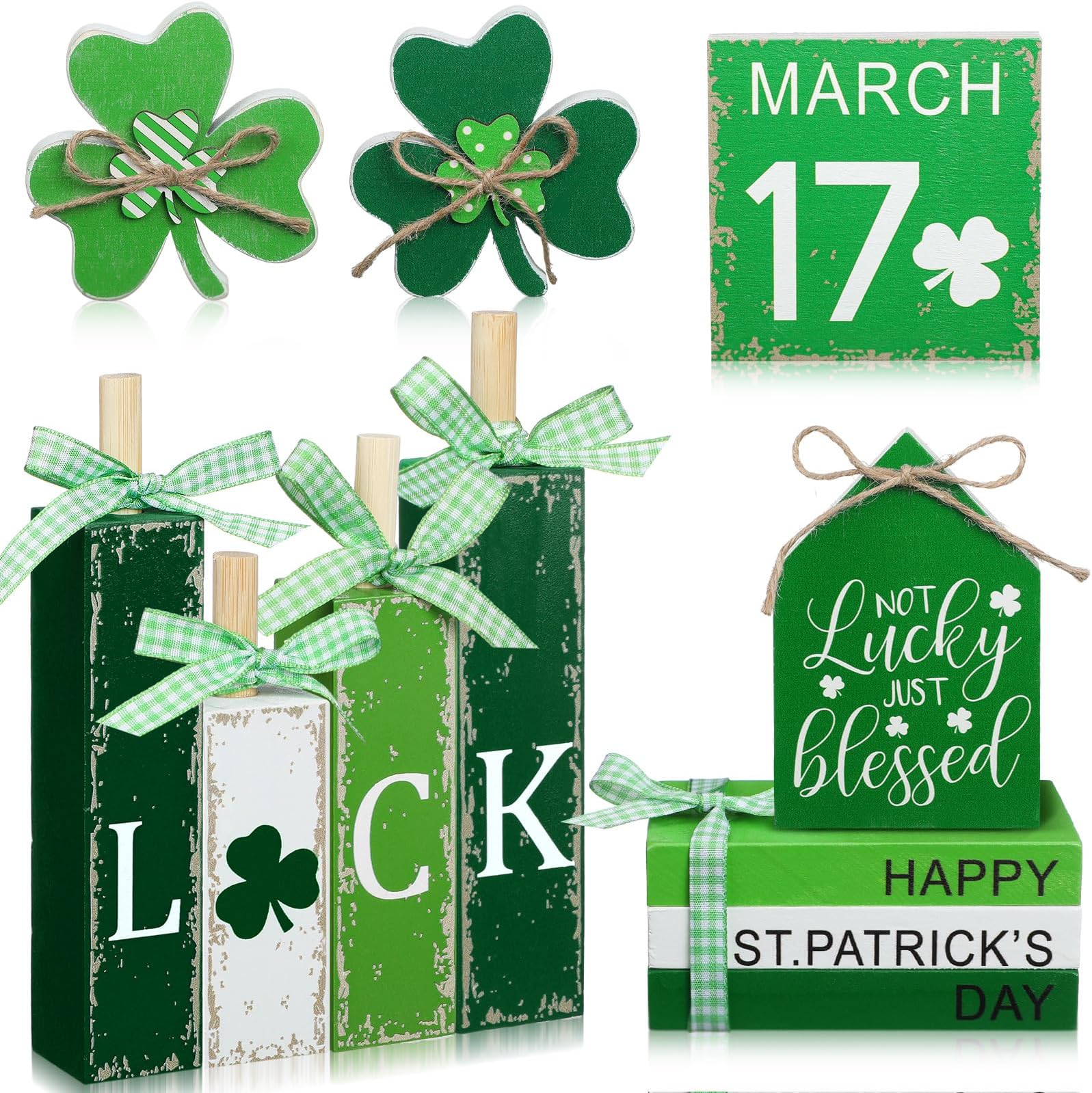 Amazon.com: 3 Pcs St. Patrick's Day Table Decor St. Patrick's Day Table ...