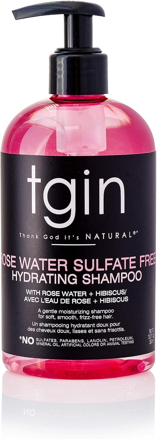tgin Rose Water Sulfate-Free Hydrating Shampoo for Curls - Waves ...