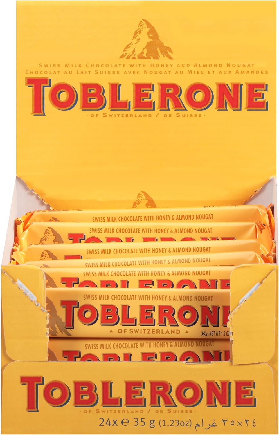 Toblerone Standard Size 1.23-Ounce (x24 Units), 0.84-Kilogram : Amazon ...