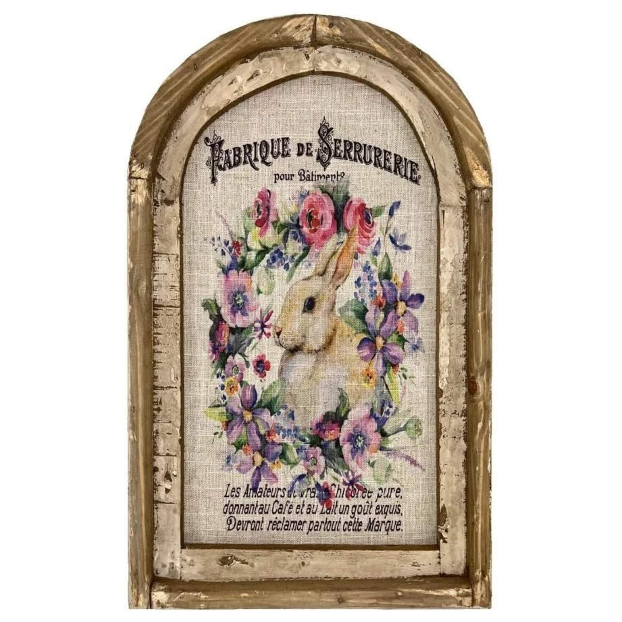 Amazon.com: Marsrut Rustic Wooden Vintage Wall Rabbit Decor | Farmhouse ...