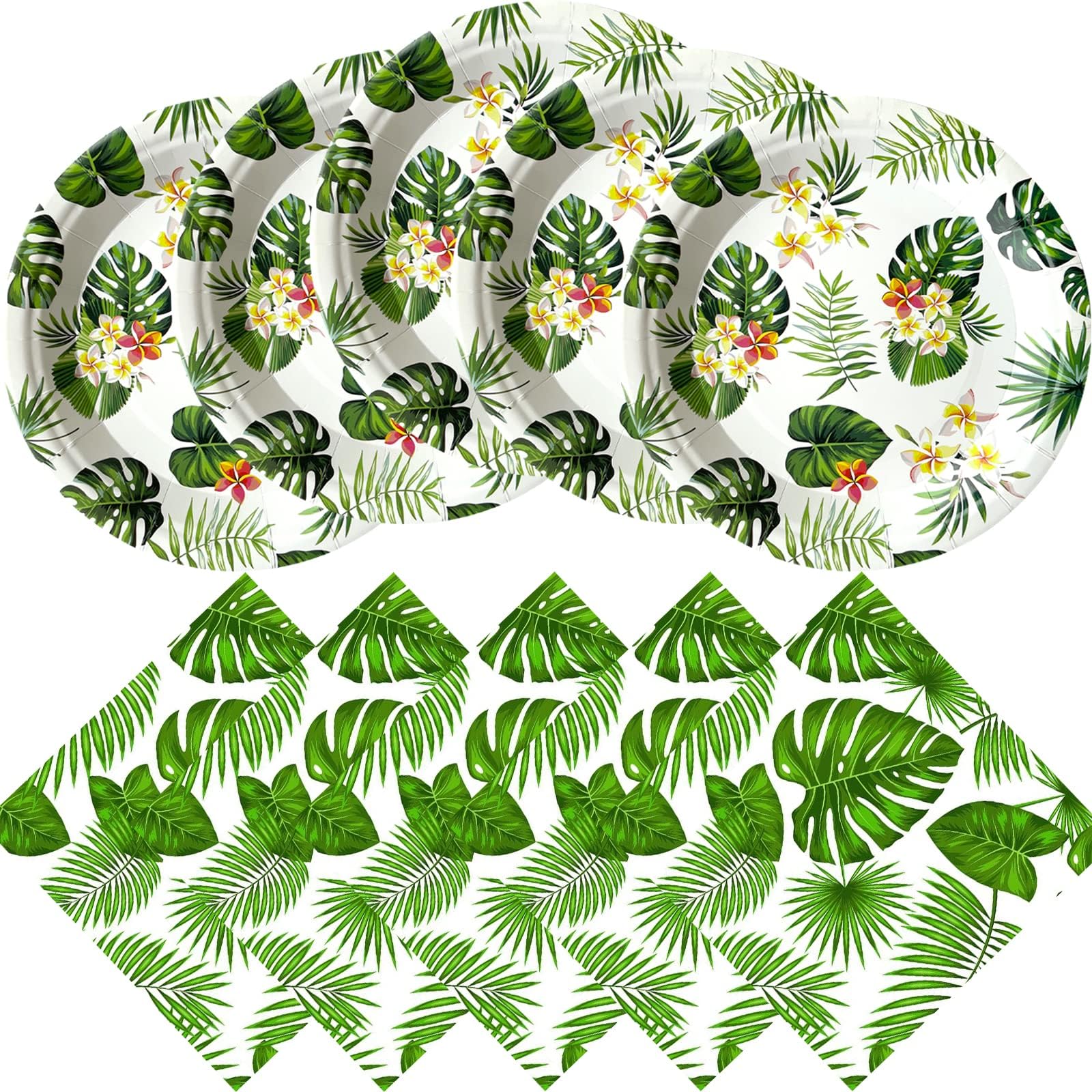 Amazon.com: Lxlesf Hawaiian Luau Party Supplies and Decorations, 20pcs ...