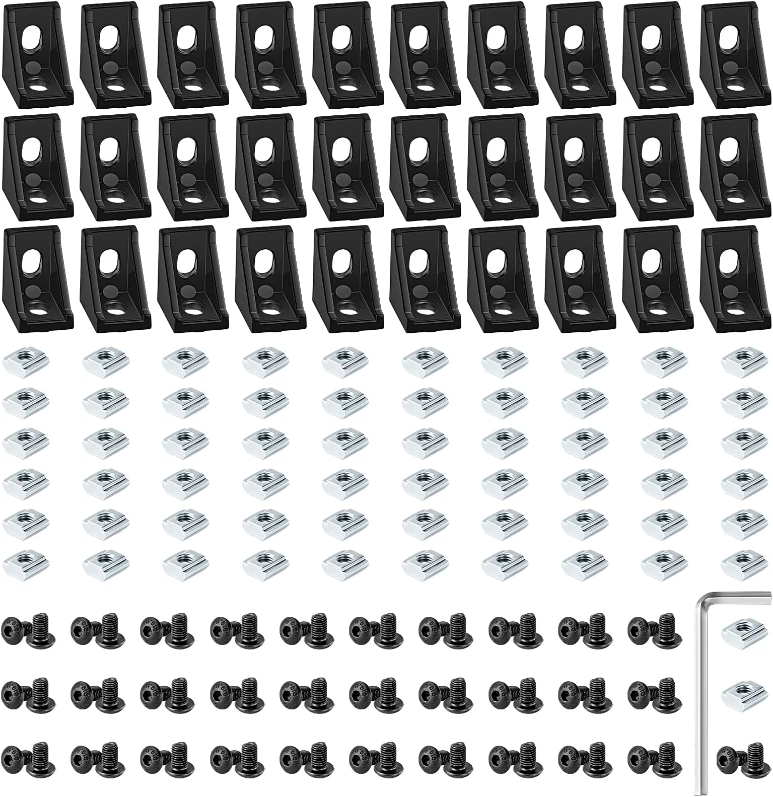 Amazon.com: uxcell 4Set 30x30x30mm 3-Way Corner Bracket Cube, Aluminum ...