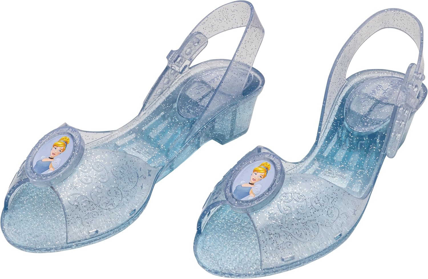 Cinderella Jelly Shoes, Official Disney Princess Costume Shoes with ...