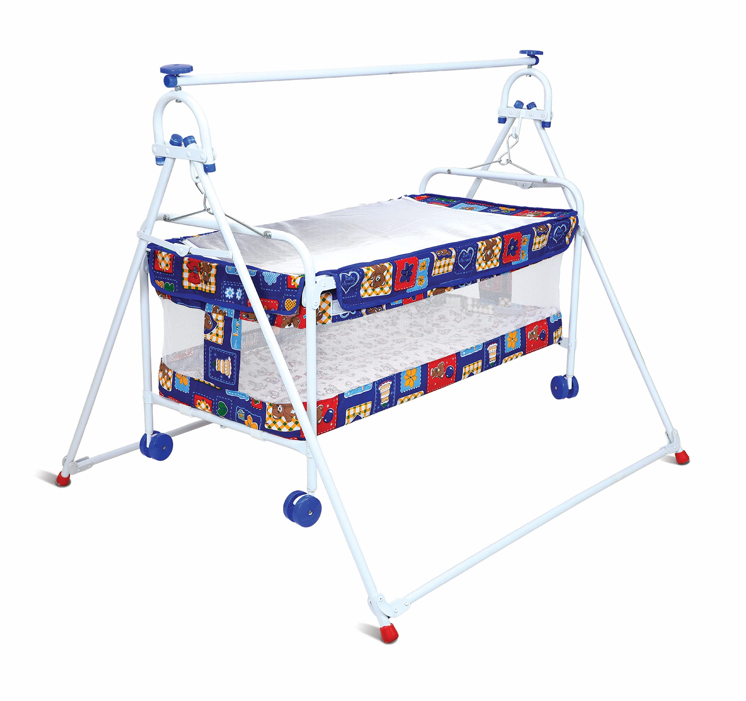 Buy Mothertouch Baby Cradle Cum Cot (Blue) Online at Low Prices in ...