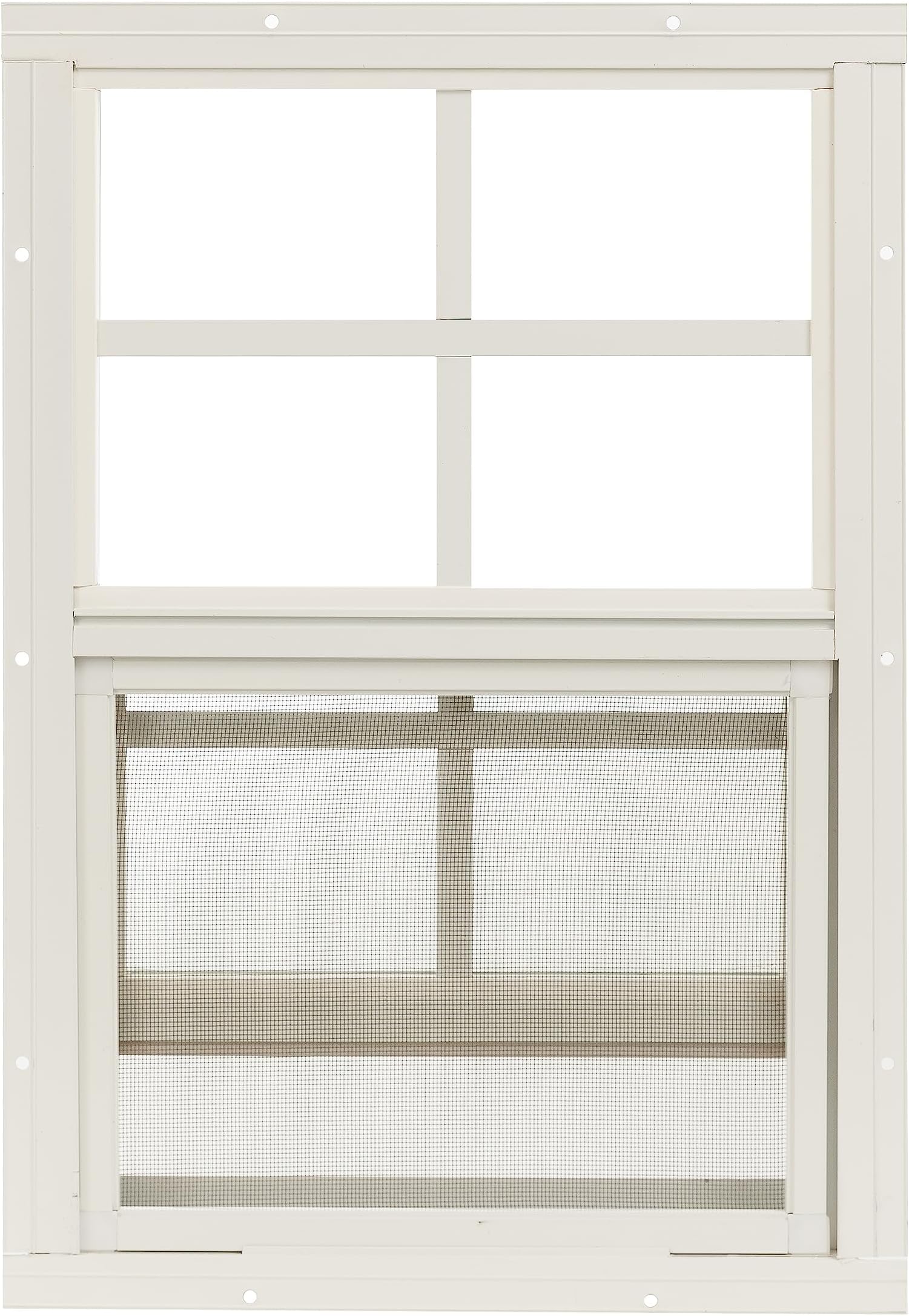 Shed Windows and More 2 Pack Shed Window 12" X 18" White Flush ...