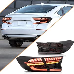 Amazon.com: VLAND Full LED Smoked Tail Lights Compatible for Honda ...