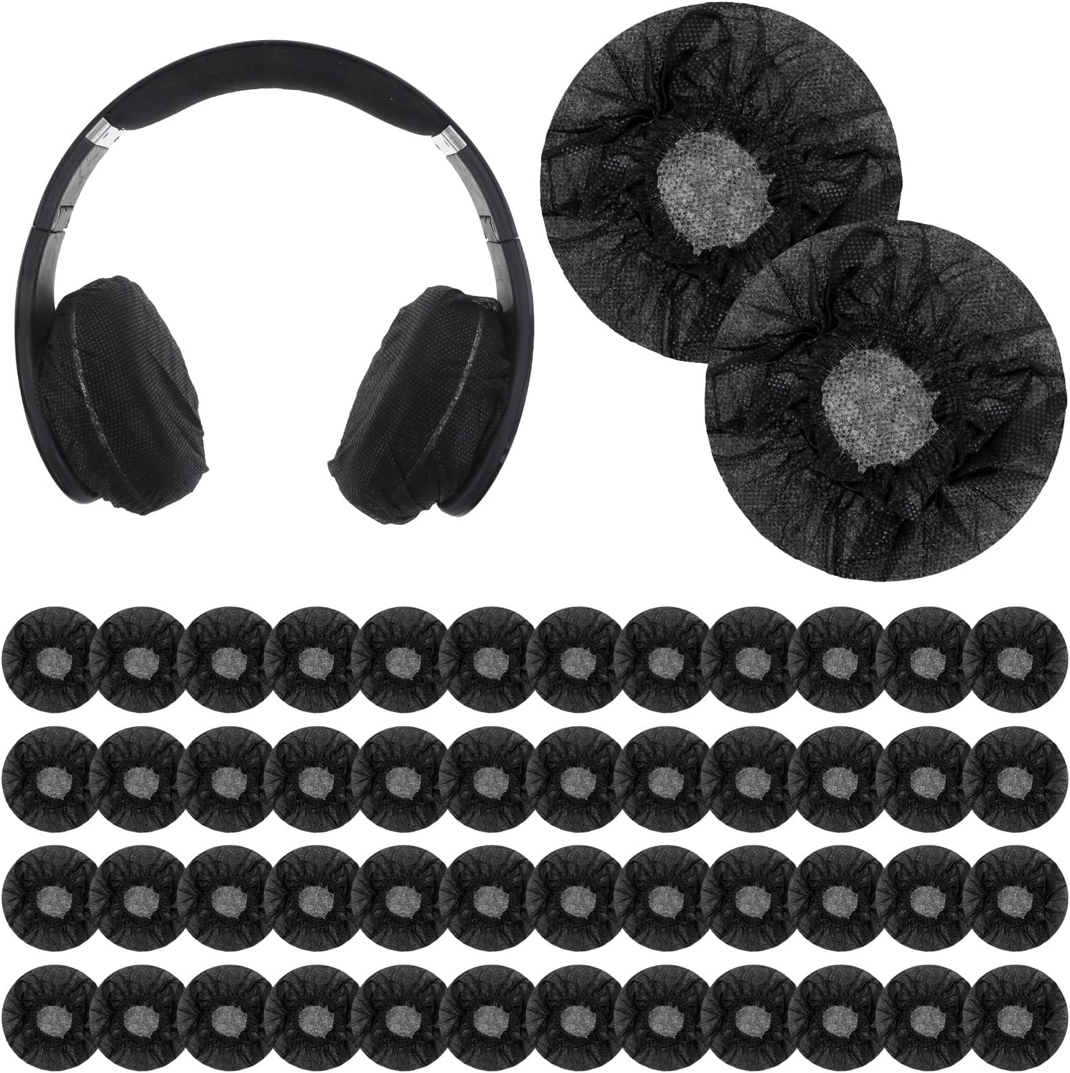 Amazon.com: BBTO 100 Pieces Headphone Ear Covers Disposable Earphone ...