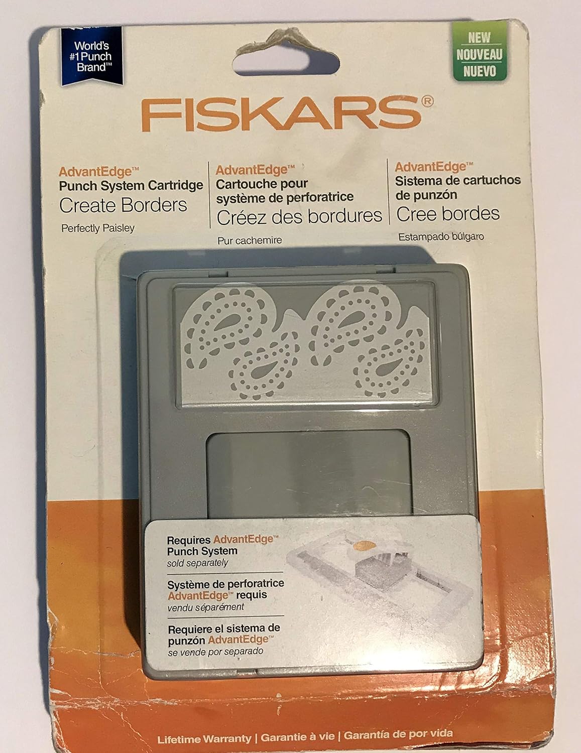 Amazon.com: Fiskars Perfectly Paisley AdvantEdge Border Punch, Large ...